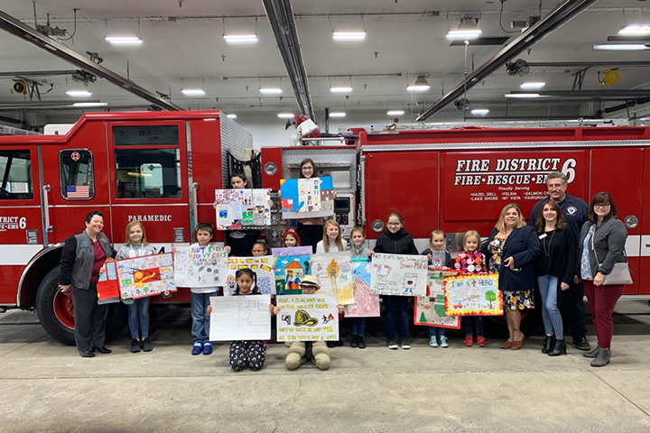 Students honored for fire safety posters – Vancouver Public Schools