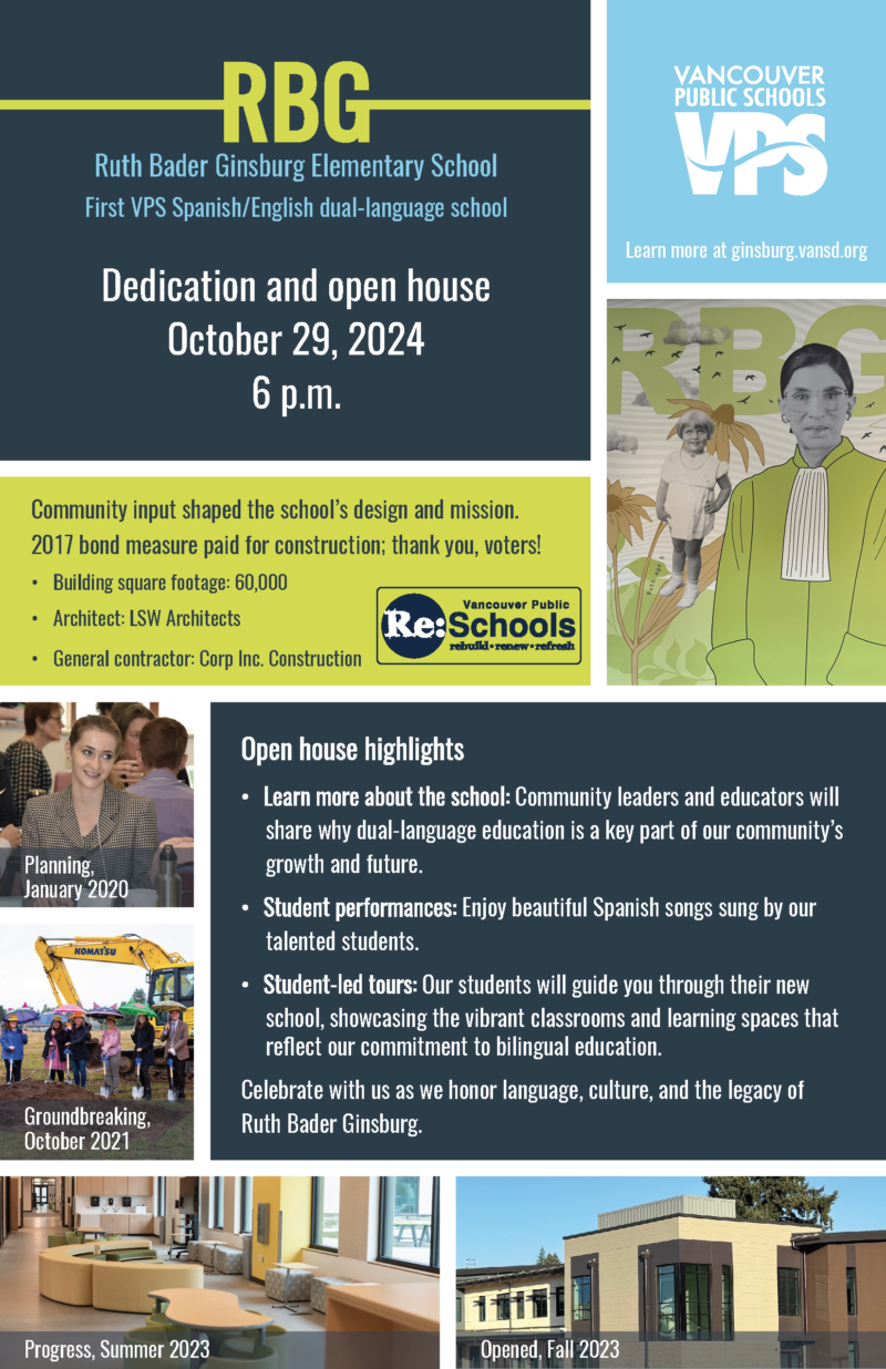Dedication of new Ruth Bader Ginsburg Elementary set for Oct. 29 ...